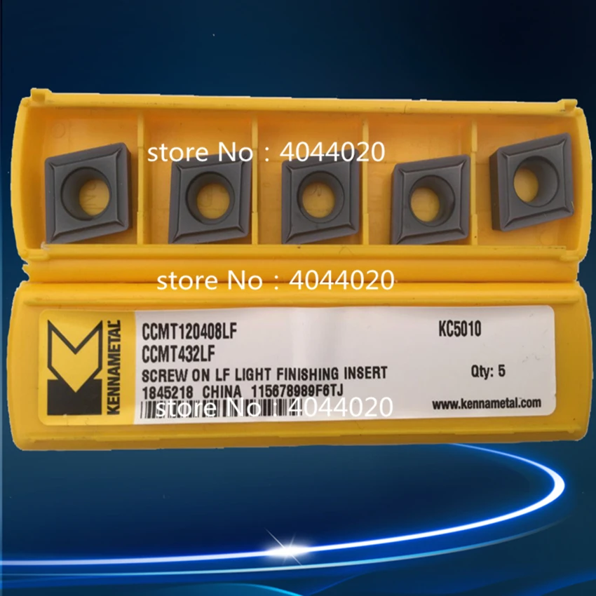 Kennametal CCMT120408LF KC5010 CCMT432LF KC5010 5pcs 카바이드 인서트|터닝 툴 ...