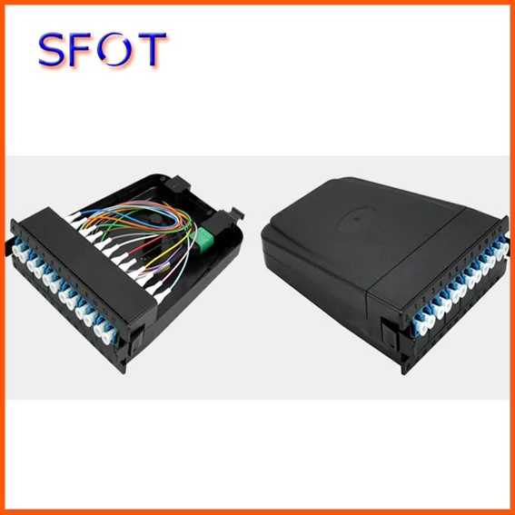 FTTX Optical Fiber MPO/MTP Terminal Box with patch panel, MPO LC, 12 ...