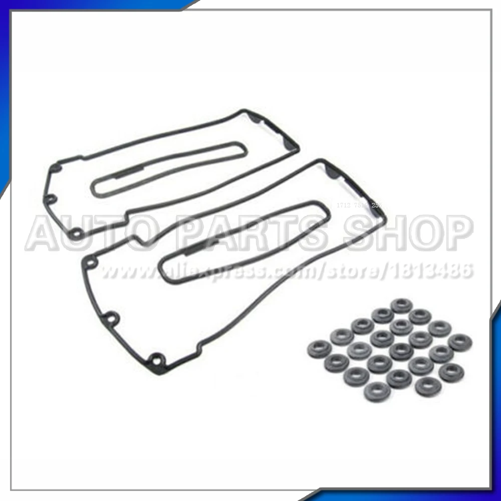 자동차 부품 고품질 L + R 밸브 커버 세트 + 22 그로밋 키트, BMW E38 E39 E53 X5 735i 735Li ...