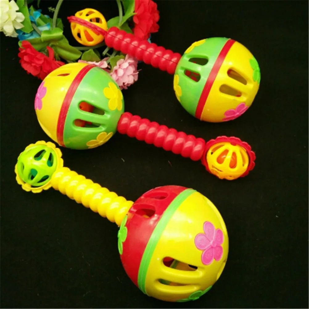 Lovely Handshake Bell Ring Rattles Baby Toys Baby Educational Toys ...