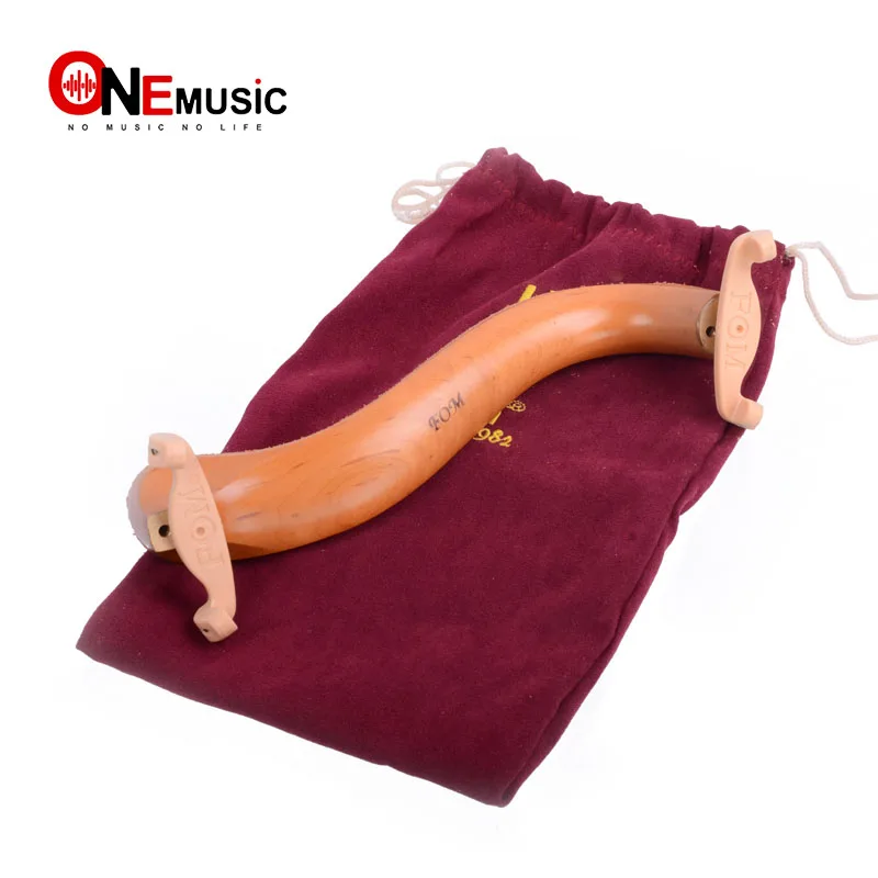 Fom Me-035 Maple Wood Real Leather Back Shoulder Rest For 4/4 3/4 ...