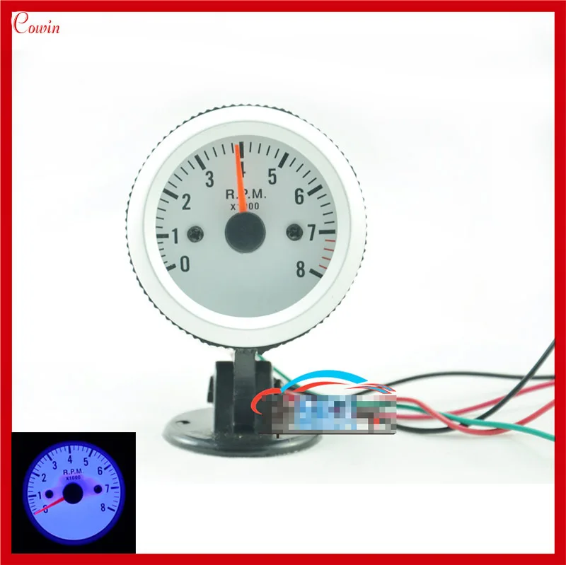 New-2-52mm-0-8000RPM-Auto-Car-Vehicle-Digital-Tachometer-Car-Tach-Gauge ...