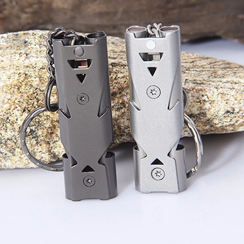 Aluminum High-frequency Emergency Survival Whistle - Rhino Camping