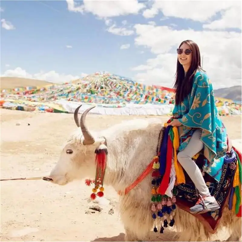 1pcs 165*130cm large shawl thick warm autumn winter scarves female ...