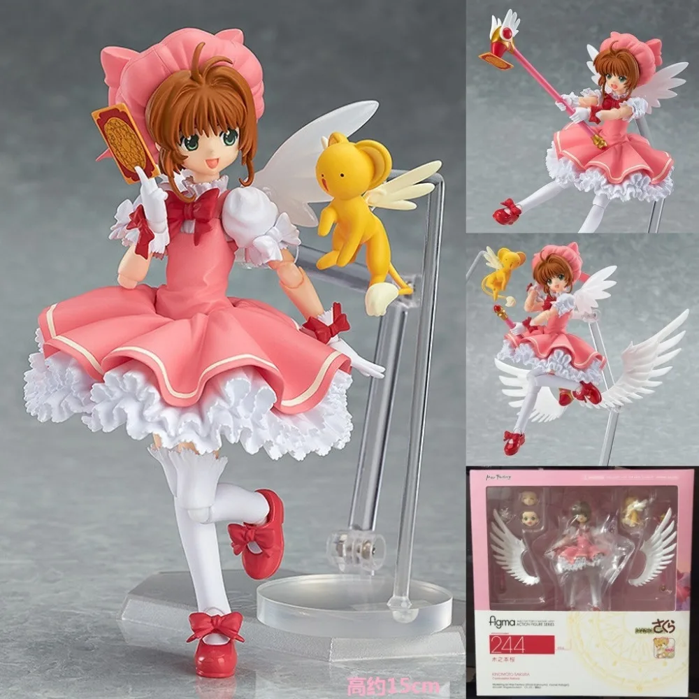 Figura Japão Anime Sakura Card Captor Sakura figma 244 Figura de Ação ...