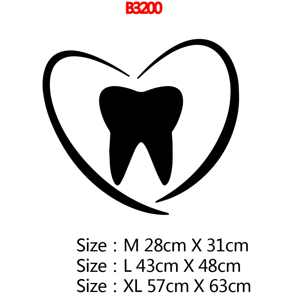 Cartoon tooth Decal Removable Vinyl Mural Poster For Kids Room ...