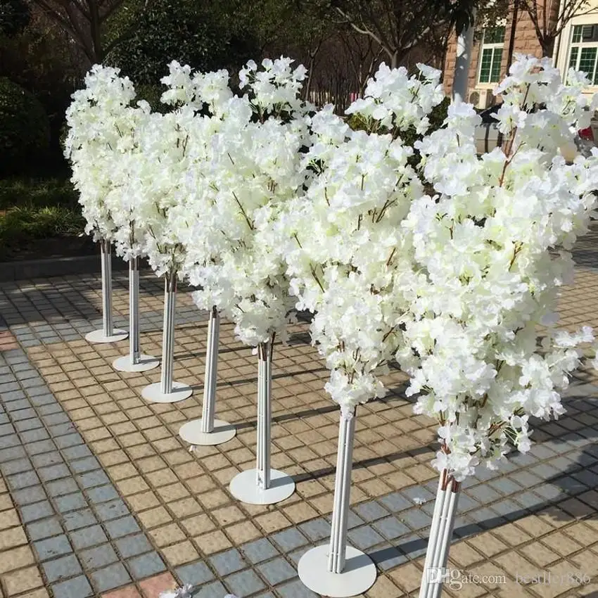 1.5M 5feet Height white Artificial Cherry Blossom Tree Roman Column ...