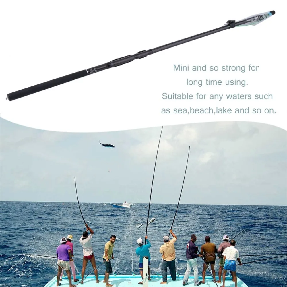 OUTAD 2.7M/3.6M Portable Metal Carbon Fishing Rod Folding Adjustable ...