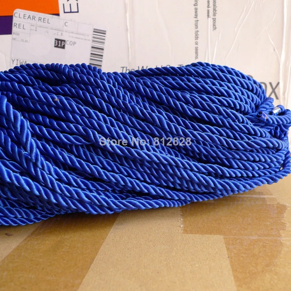 100-Meters-5mm-Royal-Blue-Color-Decorative-Polyester-Twisted-Cords-20 ...