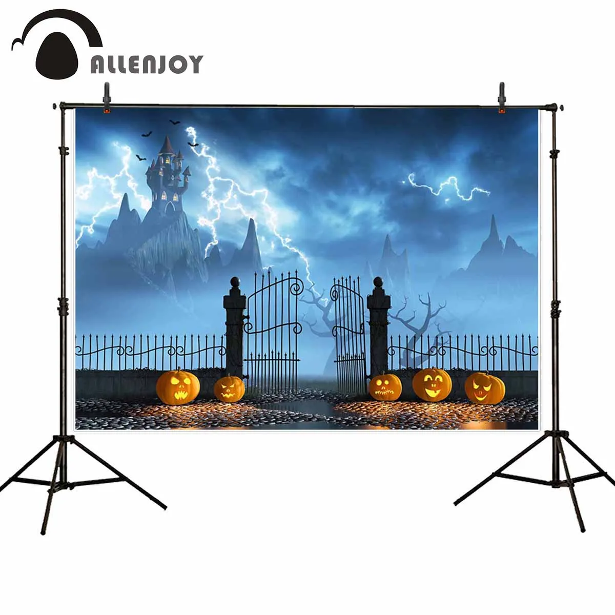Allenjoy backgrounds for photography studio pumpkin lantern guard open ...