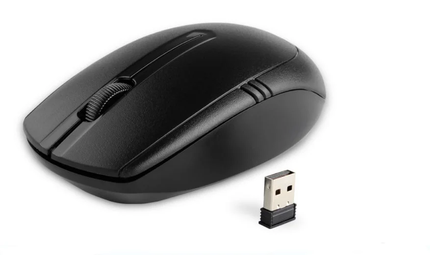METOO E0 Ergonomic 2.4G Wireless Optical Mobile Gaming Mouse with USB ...