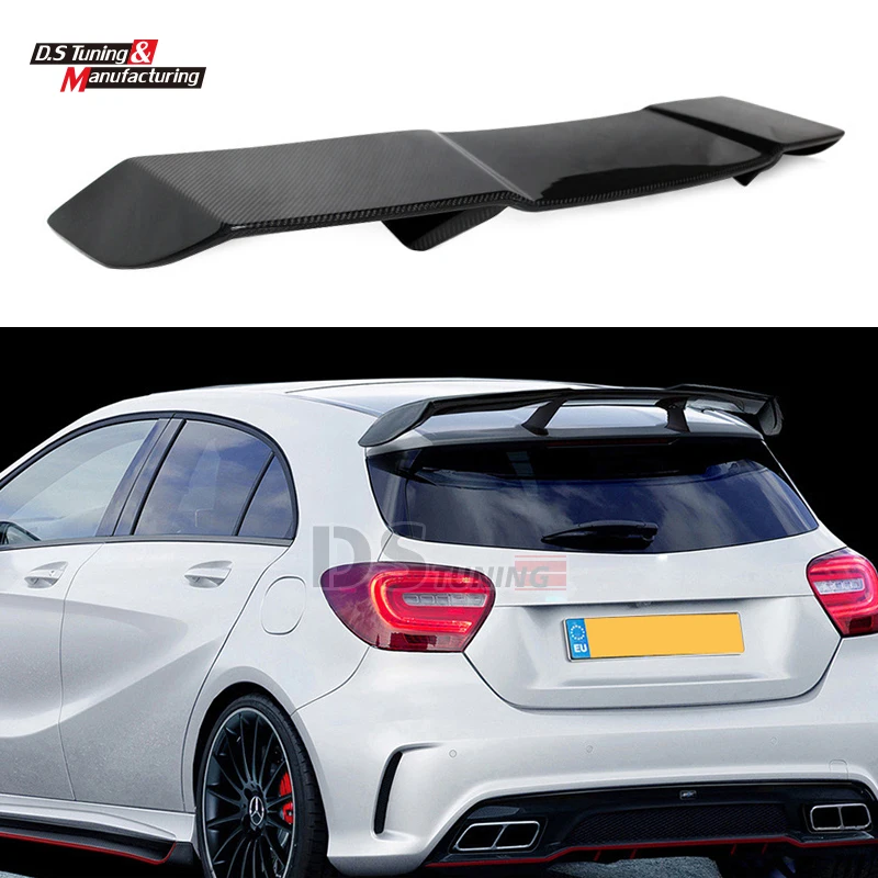 Mercedes W176 Carbon Fiber A45 Style Rear Spoiler Wing For Benz A Class ...