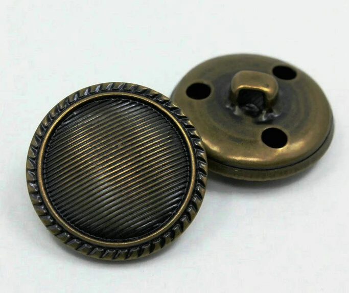 10pcs/lot Classic bronze / silver color buttons Shank button to sew ...