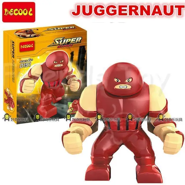 Marvel X men 7.5cm Big JUGGERNAUT Action Avengers Block Figure Building ...