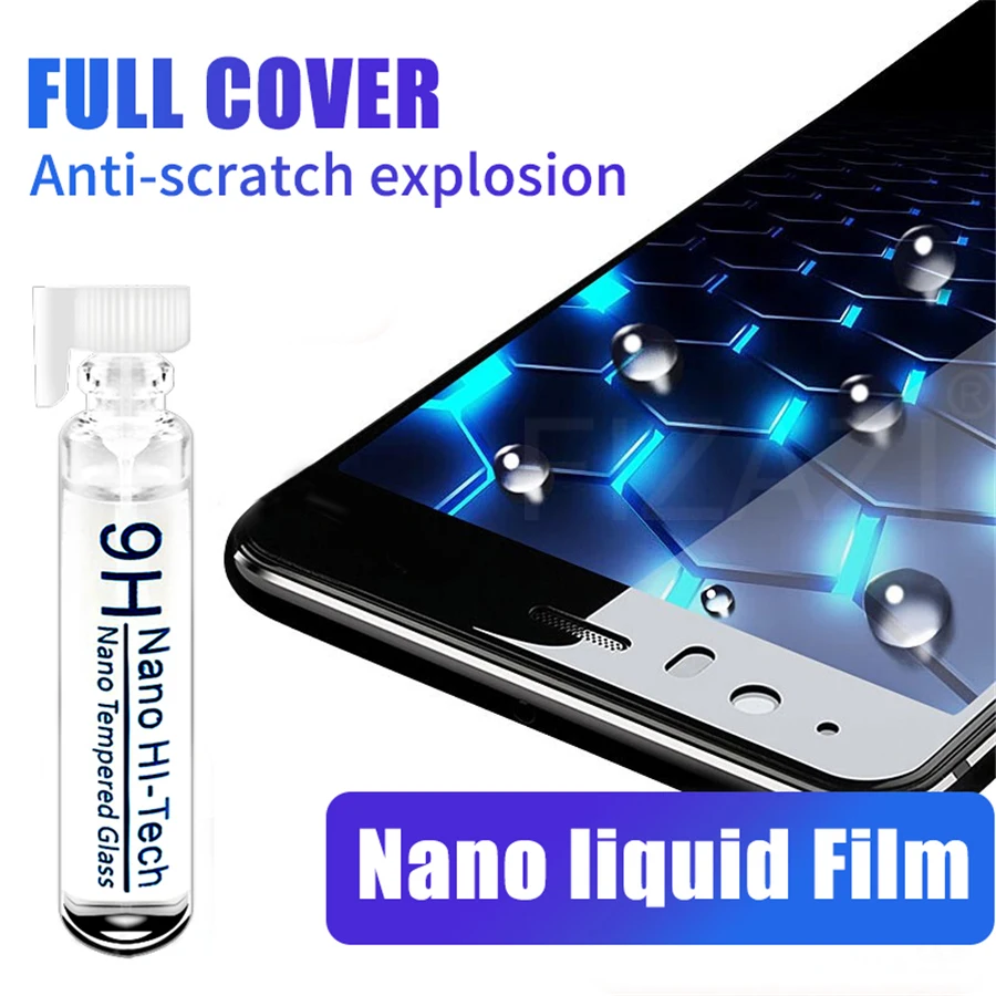 1 2ml NANO Liquid Tempered Glass Screen Protector Oleophobic Coating ...