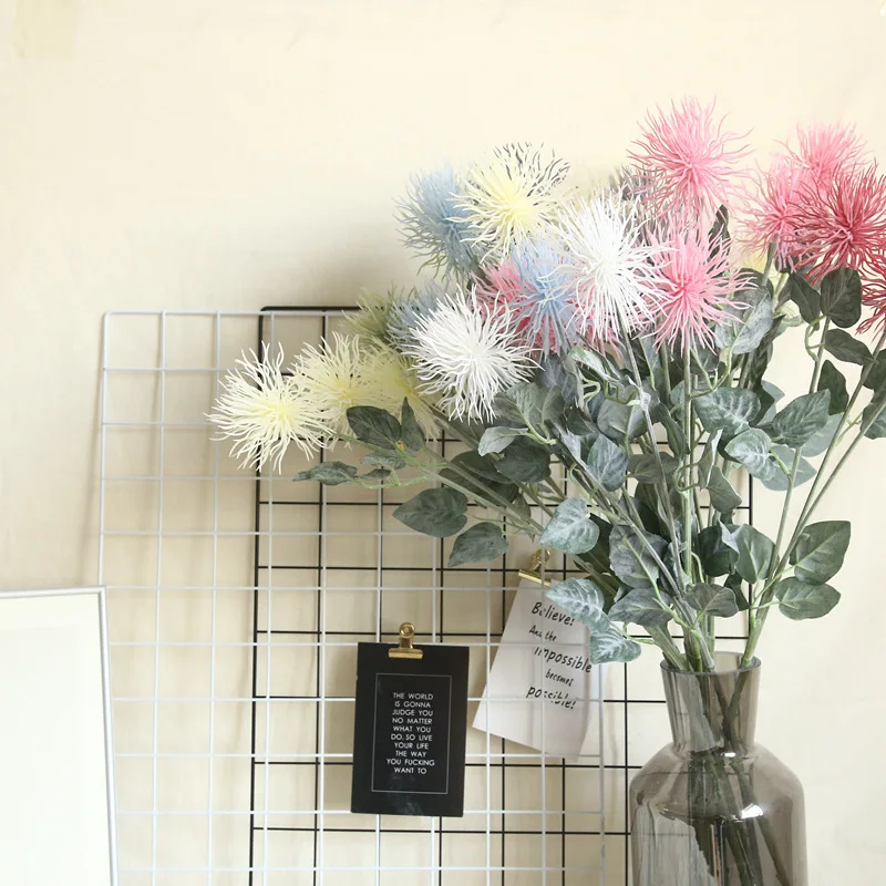 Artificial-Flower-Three-Head-Single-Plastic-Fake-Flower-DIY-Home-Decor ...