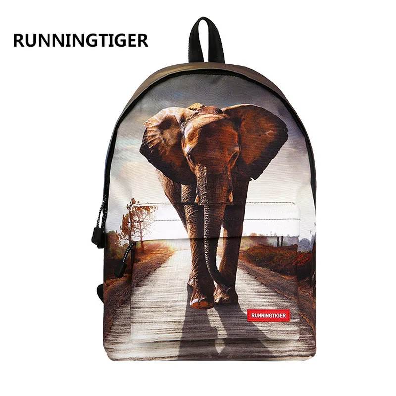 2018 New Designer Cool Leopard Tiger Animal Backpack 3D Landscape ...