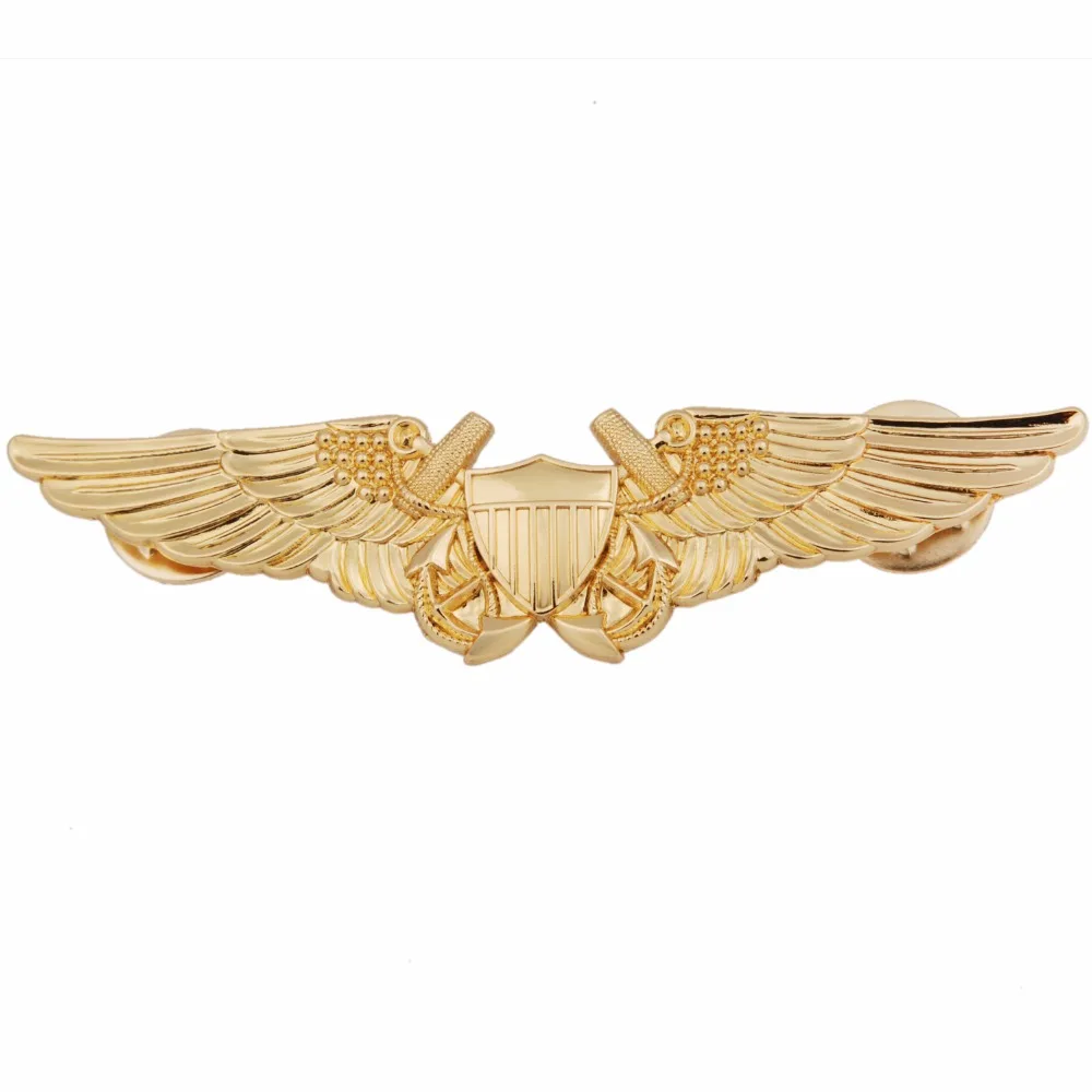 US USMC การบิน OFFICER PILOT GOLD WING BADGE PIN| | - AliExpress