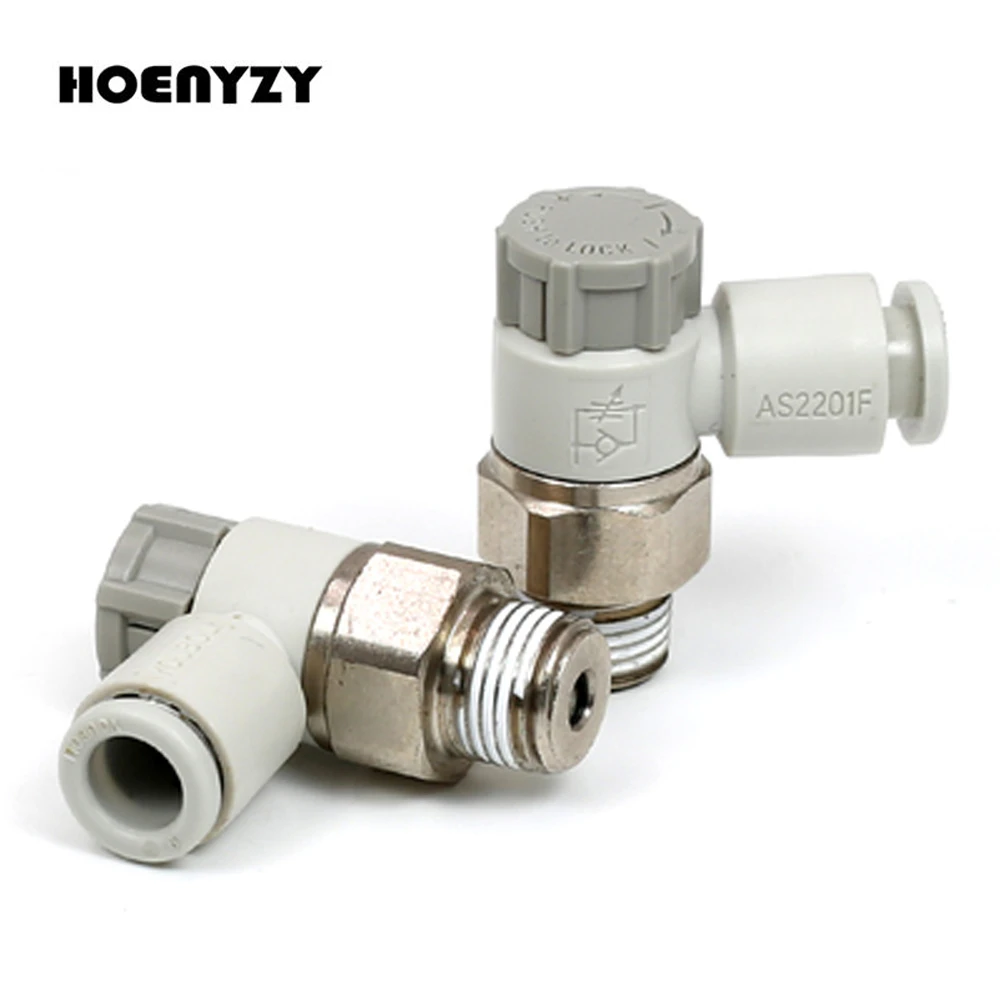 AS1201/AS2201 시리즈 속도 제어 밸브 AS1201F M5 04A/06A 속도 컨트롤러 터치 피팅 AS2201F 01/02 08/10SA SMC 유형 ...