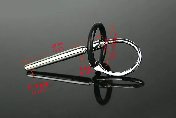 Chastity Lock stainless steel urethral plug catheter Prince Wand male ...