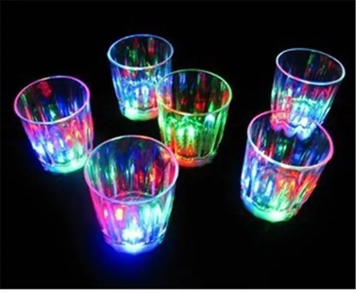144pcs/lot LED cup flashing shot glasses, flashing cup, led shot cup ...