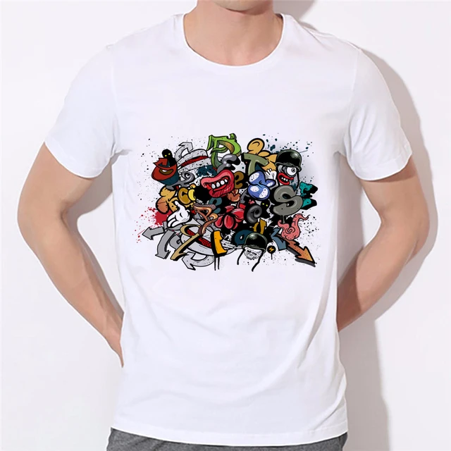 2019 Summer Men Women T Shirt Brand Clothing Street Graffiti Graphic