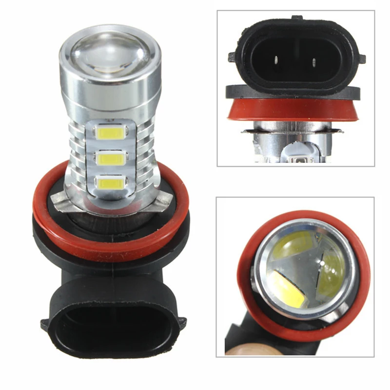 2pcs H11 15w Led Fog Light 12v White Car Headlight Led H11 Fog Light