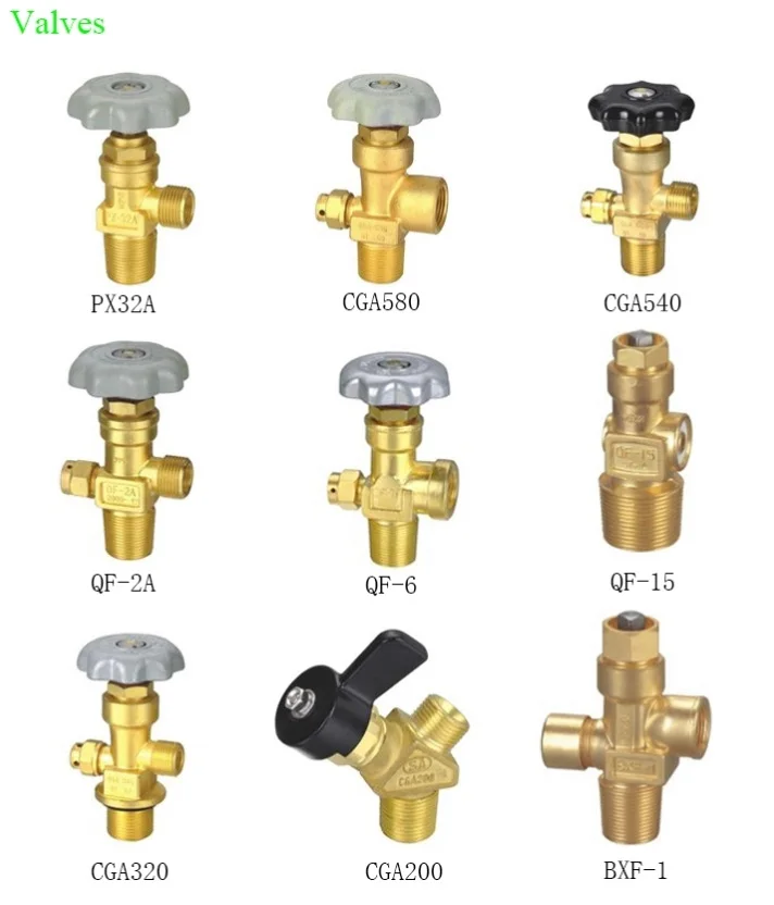 Oxygen Argon Co2 Acetylene Refrigerant High Pressure Helium Gas ...