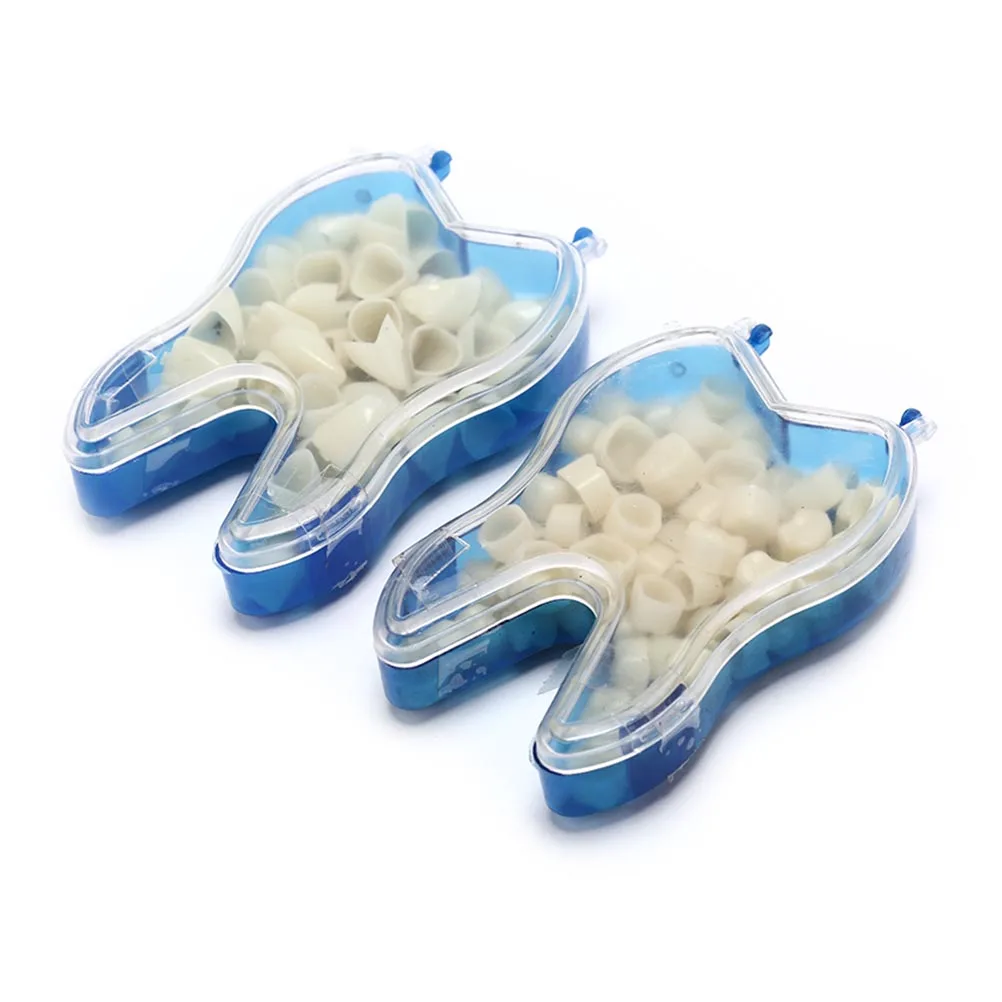 50Pcs/Box Realistic Anterior Molar Crown Dental Crowns Resin Porcelain ...