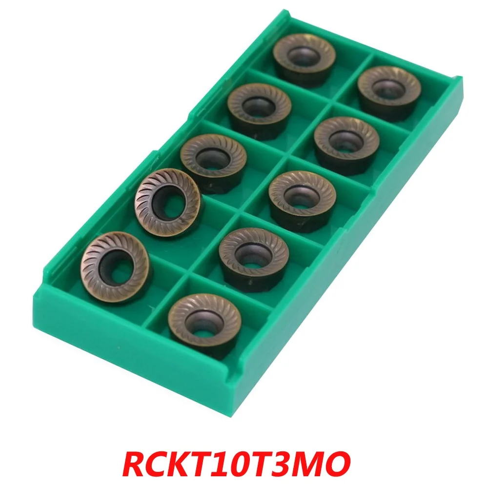 Free Shipping Carbide Rotating Milling Inserts RCKT10T3MO For Face ...