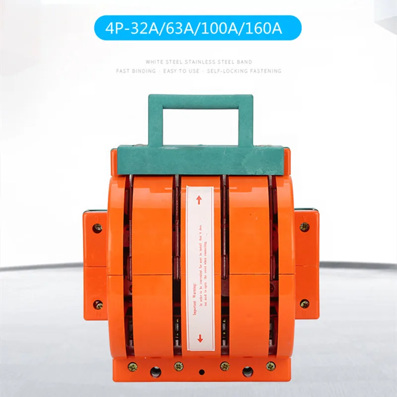 AC380V Heavy Duty 4P 32A Double Throw Knife Disconnect Switch Delivered ...