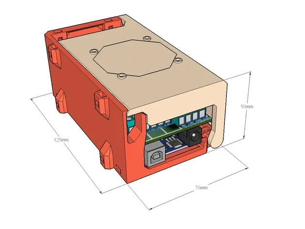 3D printing box arduino 2560 customized shell model processing DIY ...