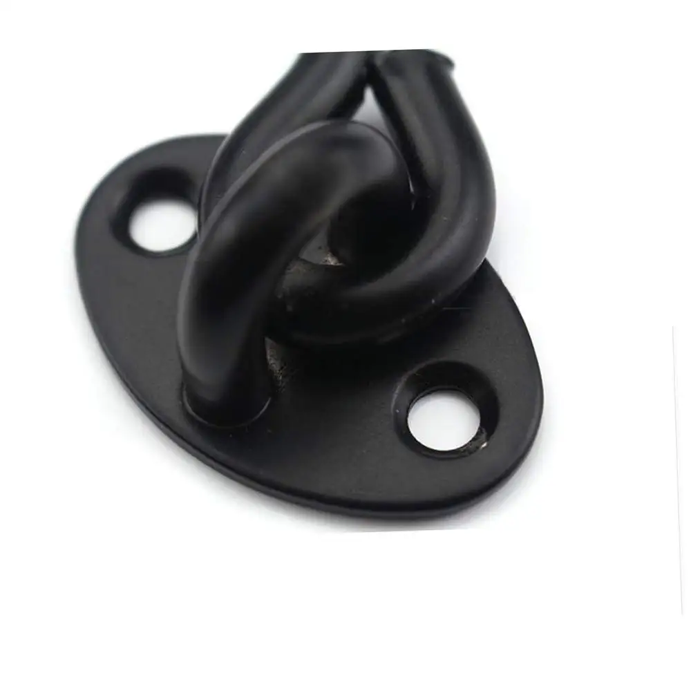 LWZH Black Steel Solid Cast Steel Gate Latch Lock Hook and Eye Latch ...