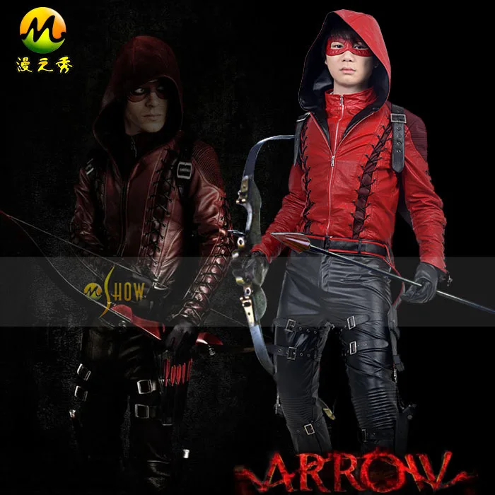 TV Green Arrow Cosplay Red Arrow Costume Roy Harper Arrow Leather ...