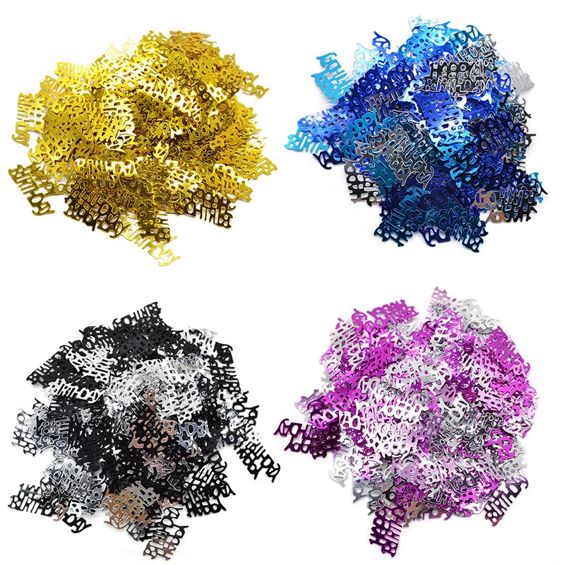 1 Pack 3cm Happy Birthday Confetti Decoration Acrylic Gold Letter ...