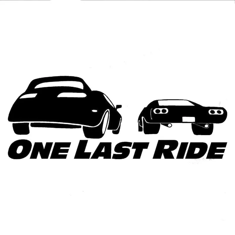 15.3cm*5.8cm Fast And Furious 7 Suppa Ecal Car Sticker Paul Walker Car ...