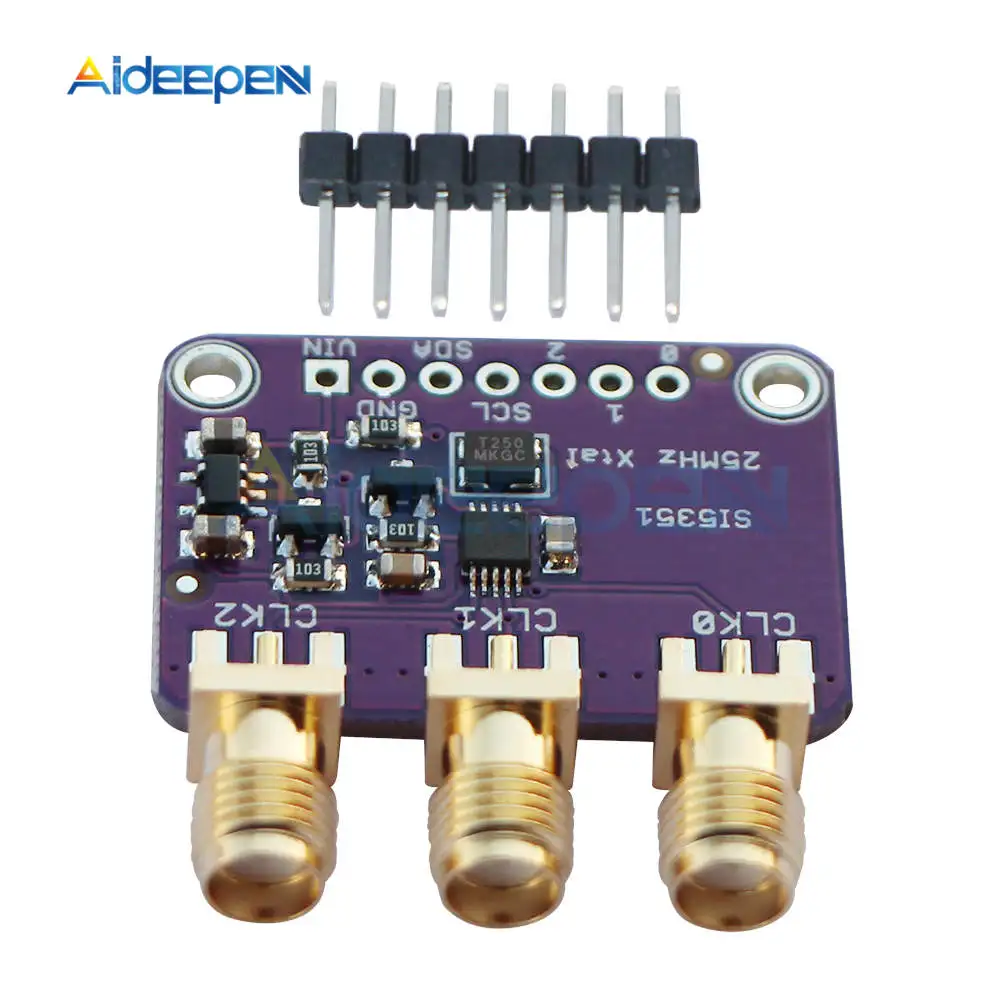 DC 3V-5V 5351 Si5351A Si5351 I2C Clock Generator Breakout Board Module ...