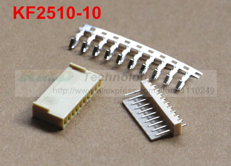 50เซ็ต/ล็อตKF2510 KF2510 10เชื่อมต่อ2.54มิลลิเมตร10pin,หญิงที่อยู่อาศัย ...