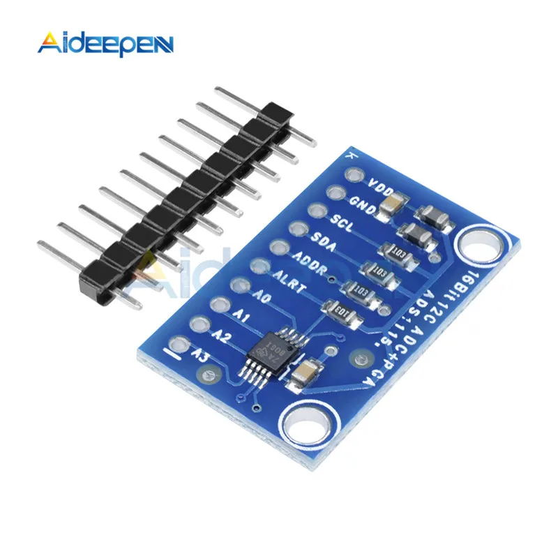 ADS1015 ADS1115 ADS1118 16 Bit ADC 4 channel Converter Module With ...