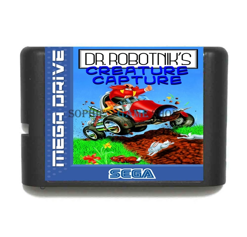 Dr. Robotnik's Creature Capture Game Cartridge Newest 16 Bit Game Card ...