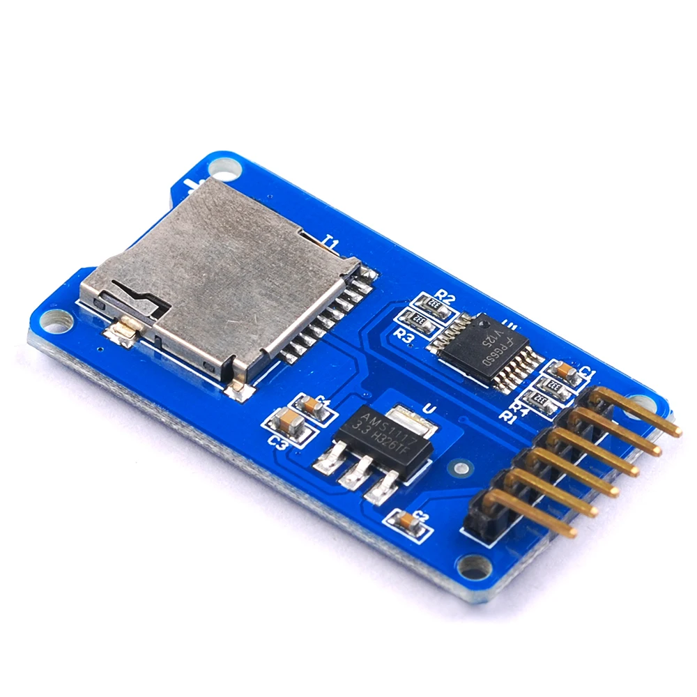 Micro SD card mini TF card reader module SPI interfaces with level ...