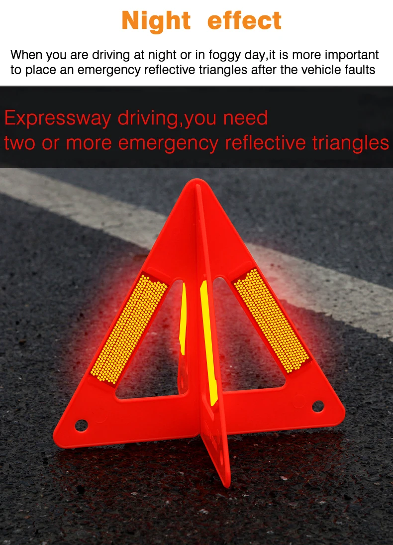 SHEATE Car Warning Triangles Emergency Traffic signaling reflective ...