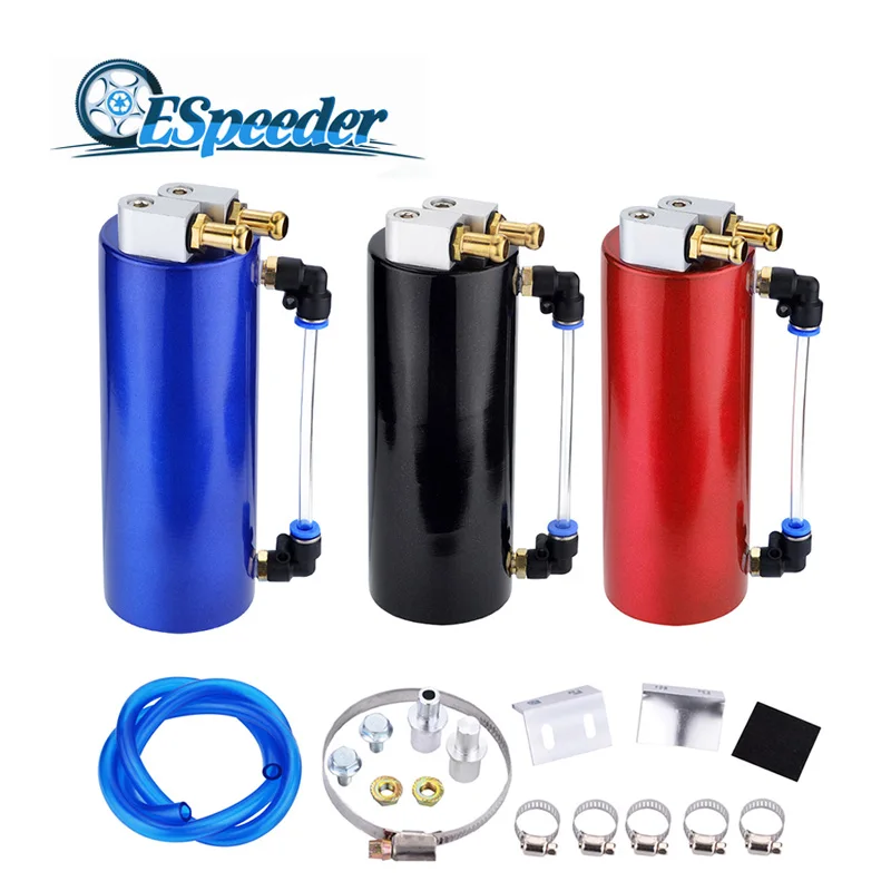 ESPEEDER Universal Aluminum Racing Oil Catch Tank/CAN Round Can ...