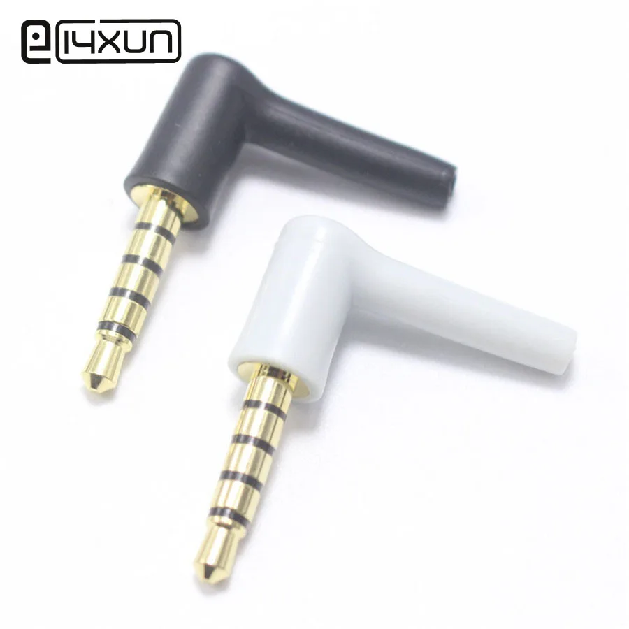 EClyxun 1pcs 3.5mm 5 Pole Stereo Headset Plug Gold plated 3.5 Audio ...