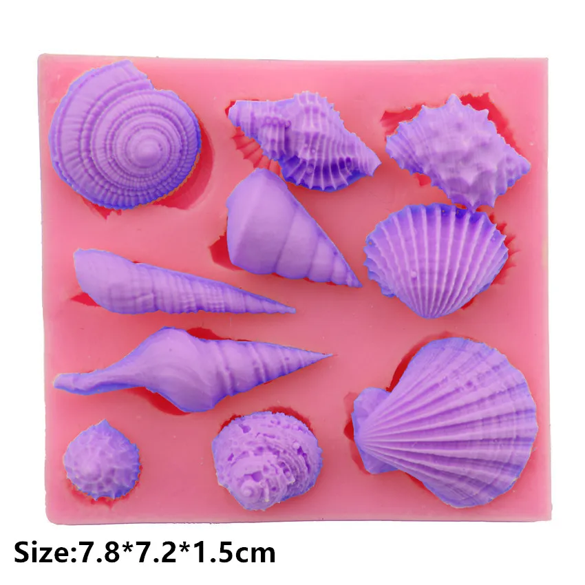 Ocean Shells Silicone Cake Decorating Moulds Fondant Sugar Chocolate
