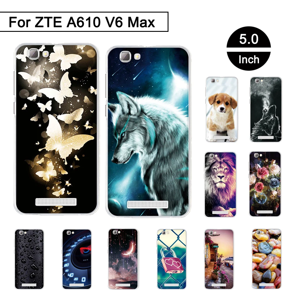 Soft TPU Case For ZTE Blade A610 Cover For Zte blade a610 Back Phone ...