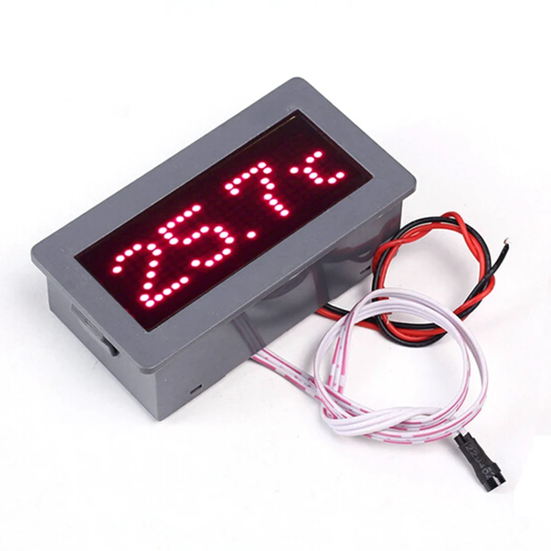5V 200mA DS18B20 Red LED Display Dot Matrix Digital Electronic ...