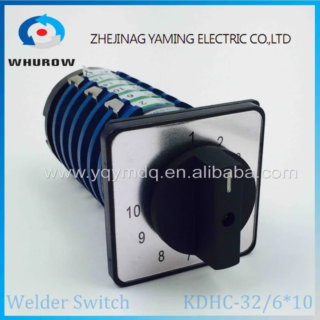 10 position rotary switch KDHC 32/6*10 welding machine switch welder ...