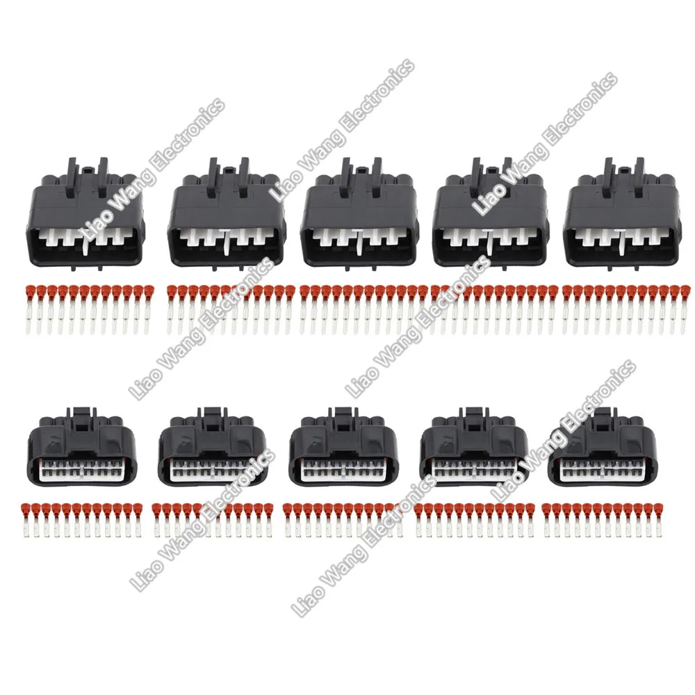 5 Sets 12 Pin sheathed automotive connector with Terminal DJ7121F 2.2 ...