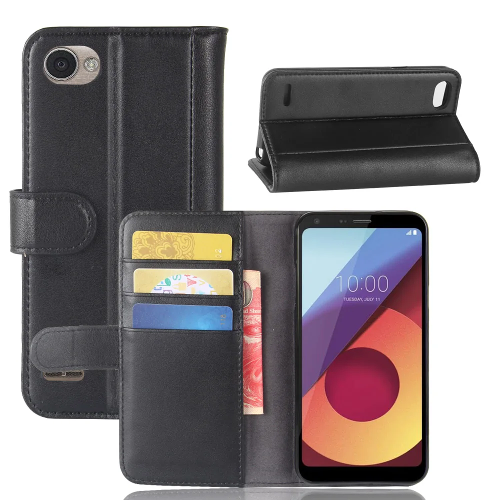 CYBORIS for LG Q6 PLUS/LG Q6 Case Genuine Real Cow Leather Case For LG ...